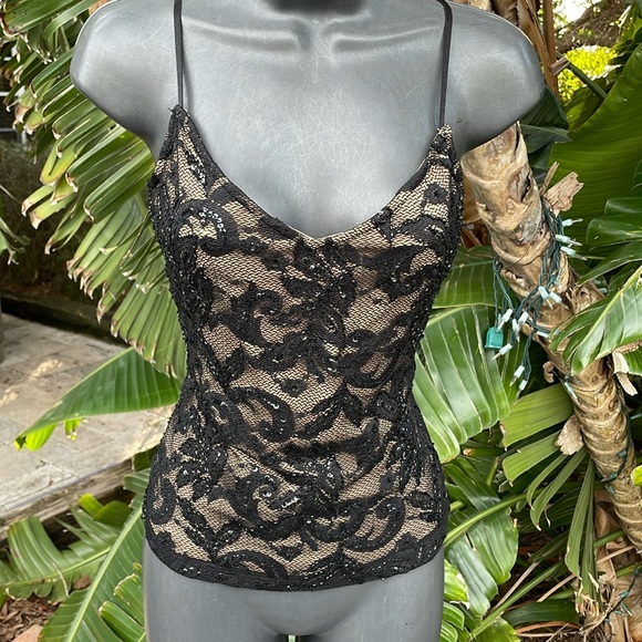 Cache | Tops | Cache Beaded Lace Cami | Poshmark